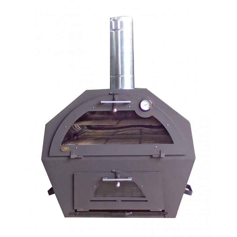 Ξυλόφουρνος κυκλοθερμικός A.S. factory inox edition